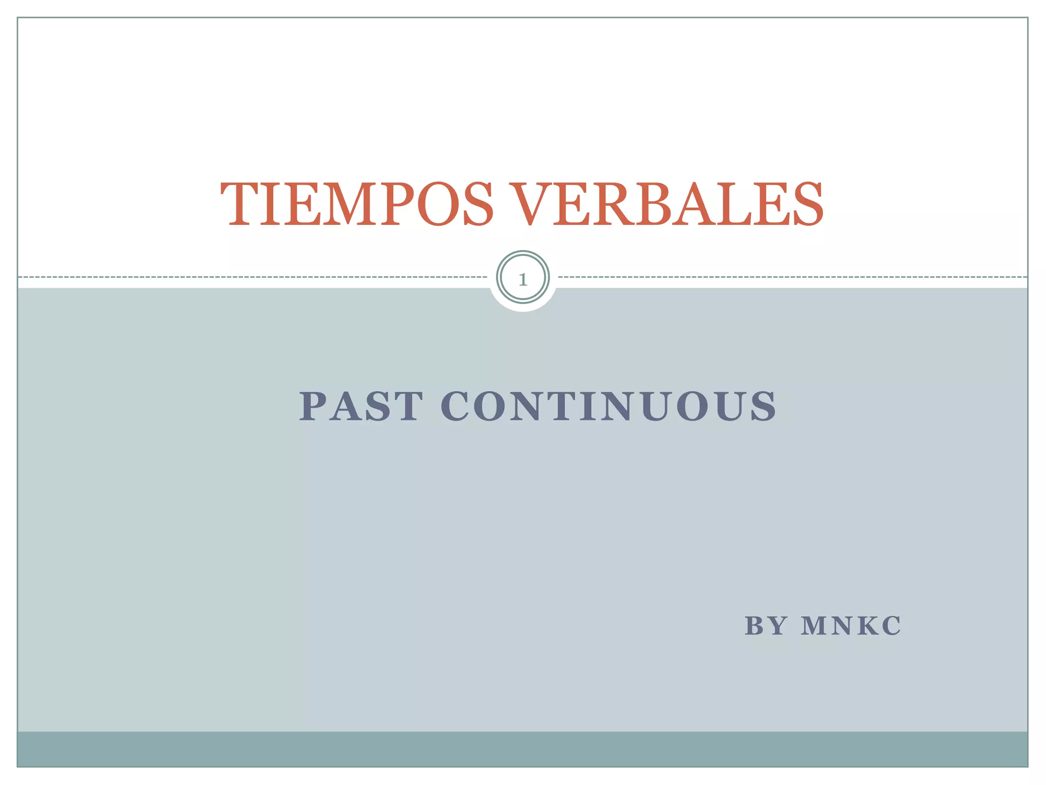 Past continuous | PPTX