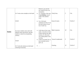 Past continuous | DOCX