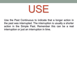 Past continuous | PPTX