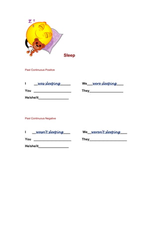 Past continuous | PDF