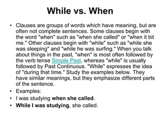 Past continuous | PPT