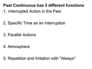 Past continuous | PPT