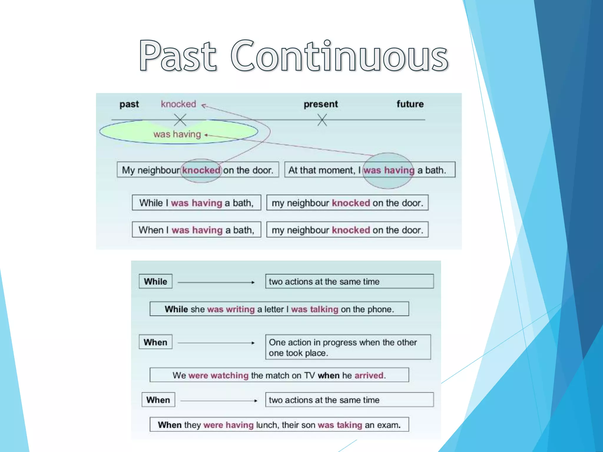 Past continuous | PPTX