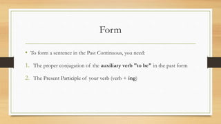 Past continuous | PPTX