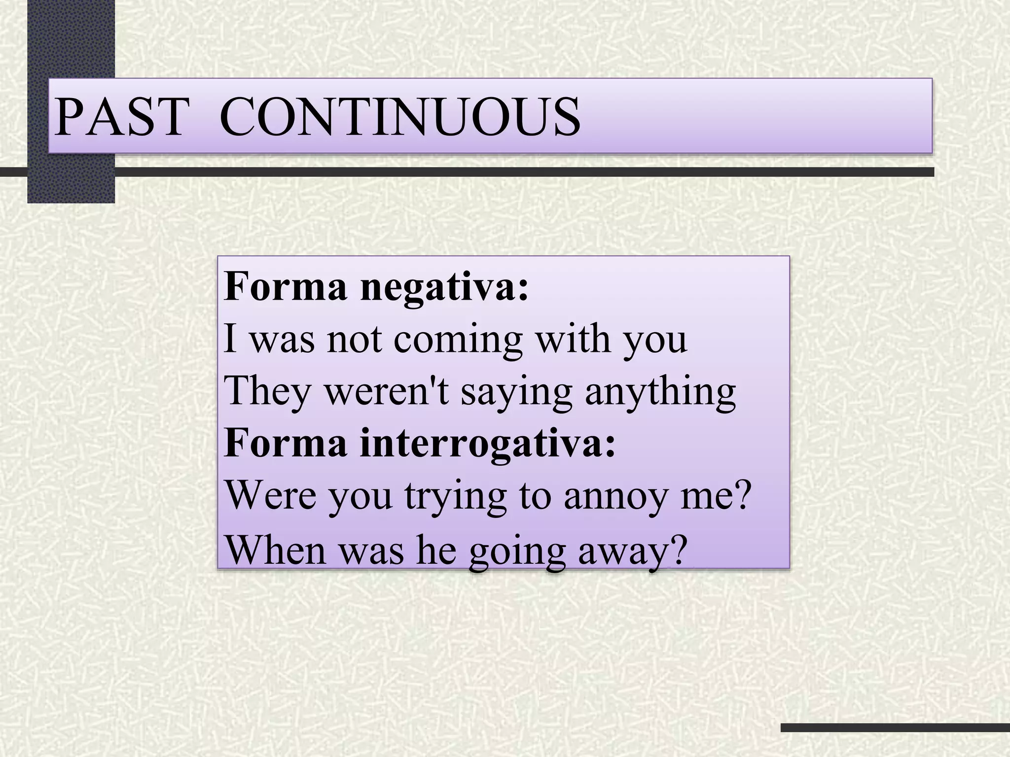 Past continuous | PPTX