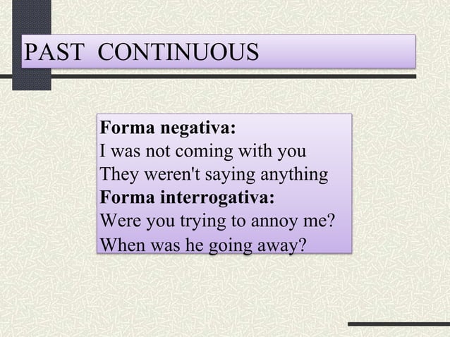 Past continuous | PPTX