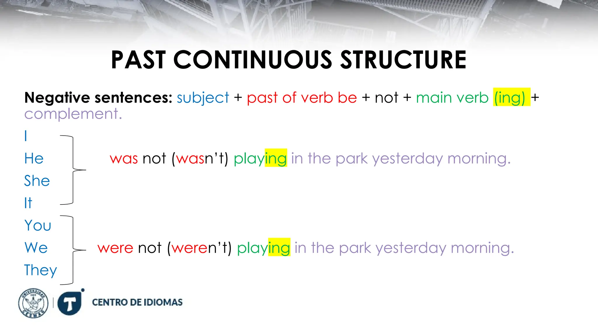 Past Continuous or past progressive explanation | PPTX