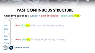 Past Continuous or past progressive explanation | PPTX