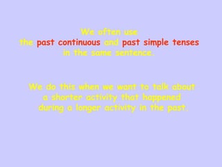PAST CONTINUOUS.ppt for students grade 4,5 | PPT