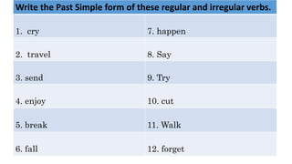 PAST CONTINUOUS and Past simple.ppsx