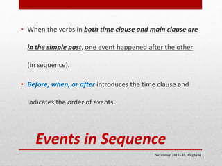 Past continuous and past time clause | PPTX