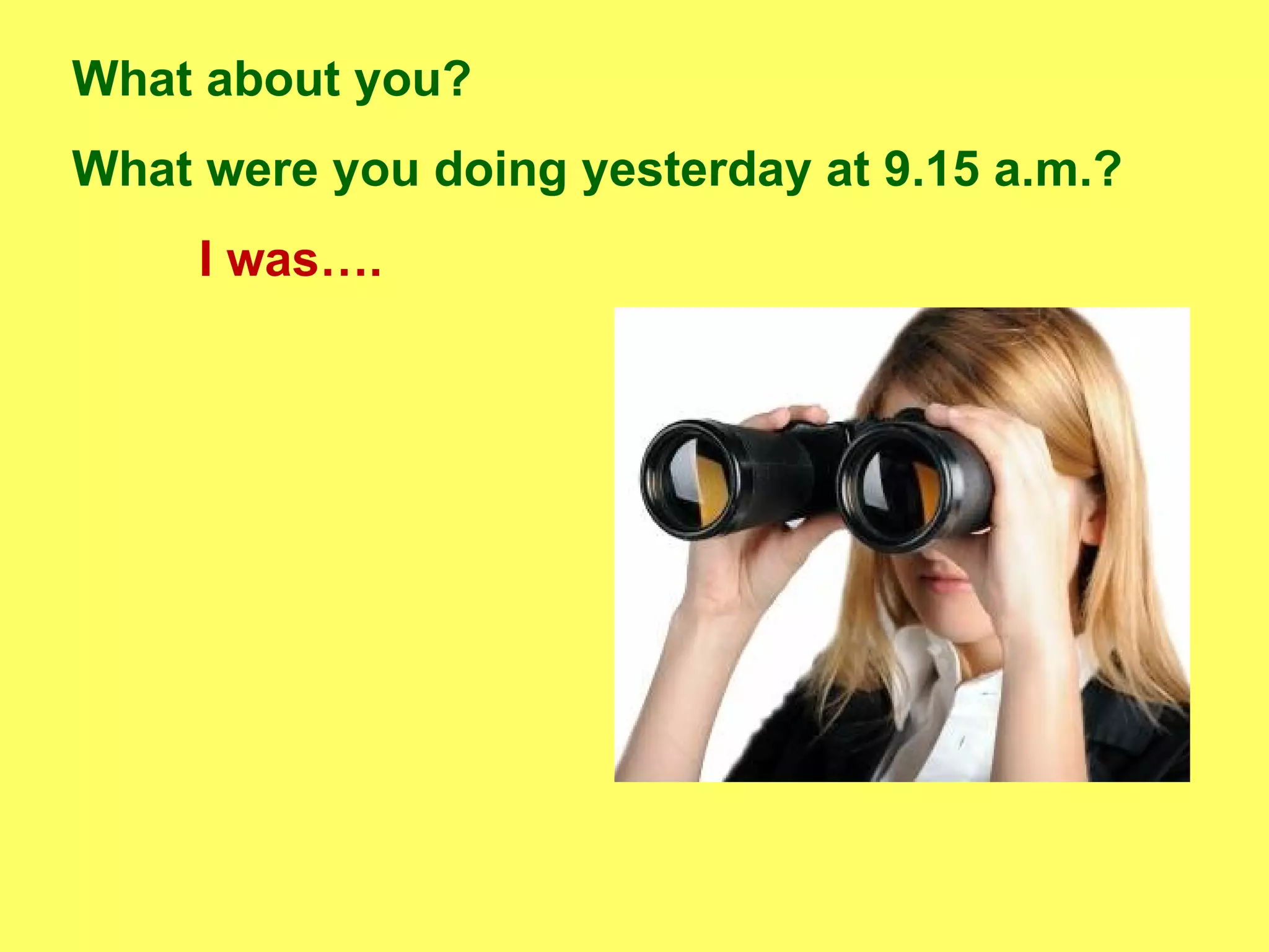 Past Continuous Presentation | PPT