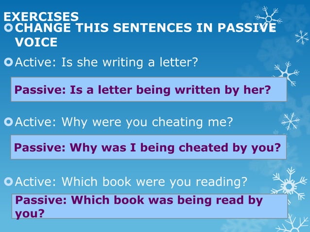Past continuous passive voice | PPT