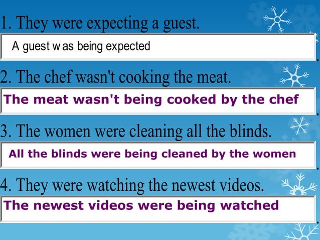 Past continuous passive voice | PPT