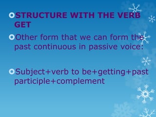 Past continuous passive voice | PPT