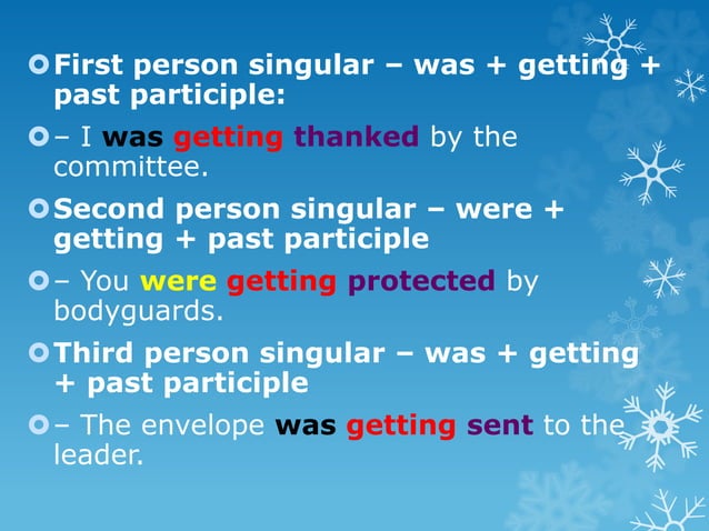 Past continuous passive voice | PPT