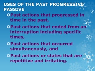 Past continuous passive voice | PPTX