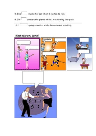 Past continuous practice | PDF