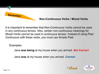Pastcontinuous revised | PPT