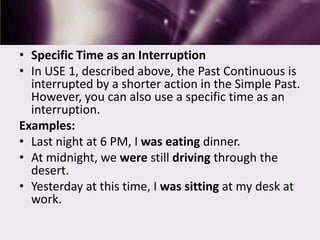 Past continuous tense | PPTX