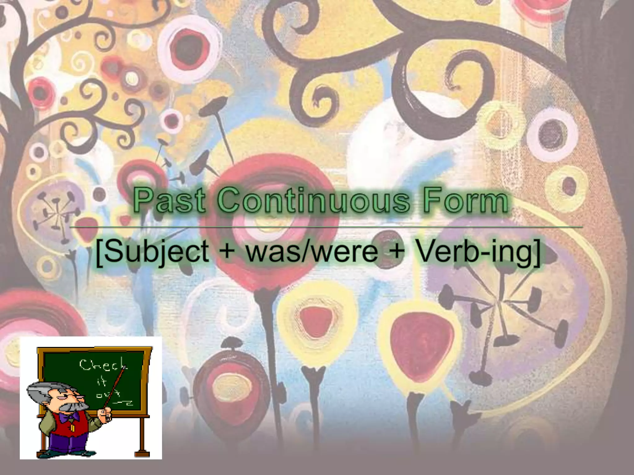 Past continuous tense | PPT