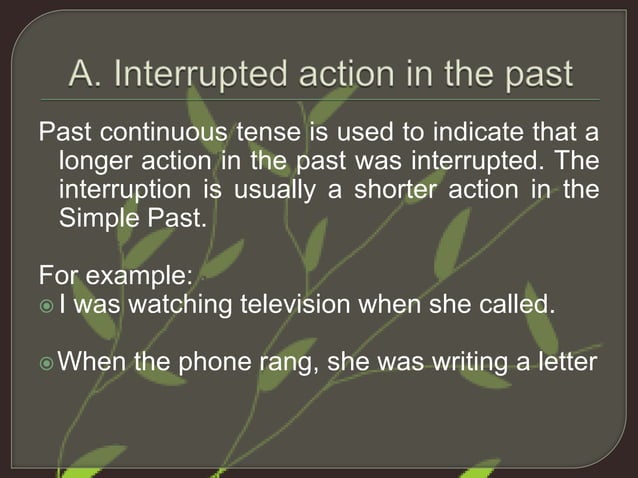 Past continuous tense | PPT