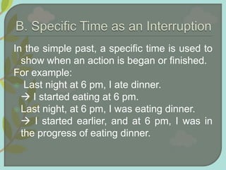 Past continuous tense | PPT