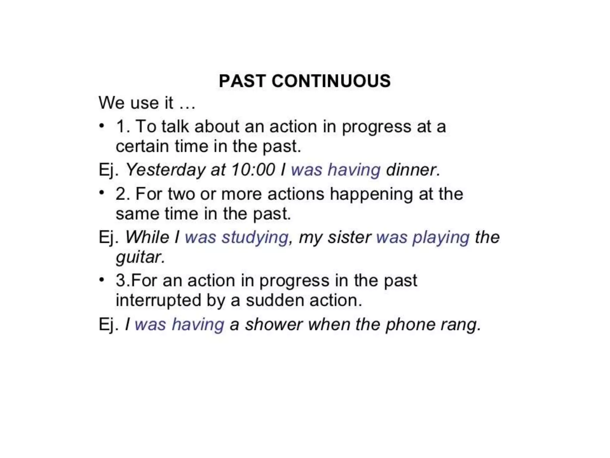 Past continuous tense | PPT