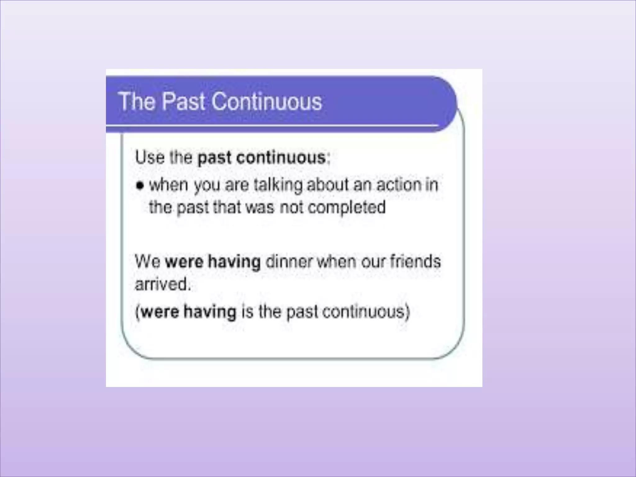 Past continuous tense | PPT