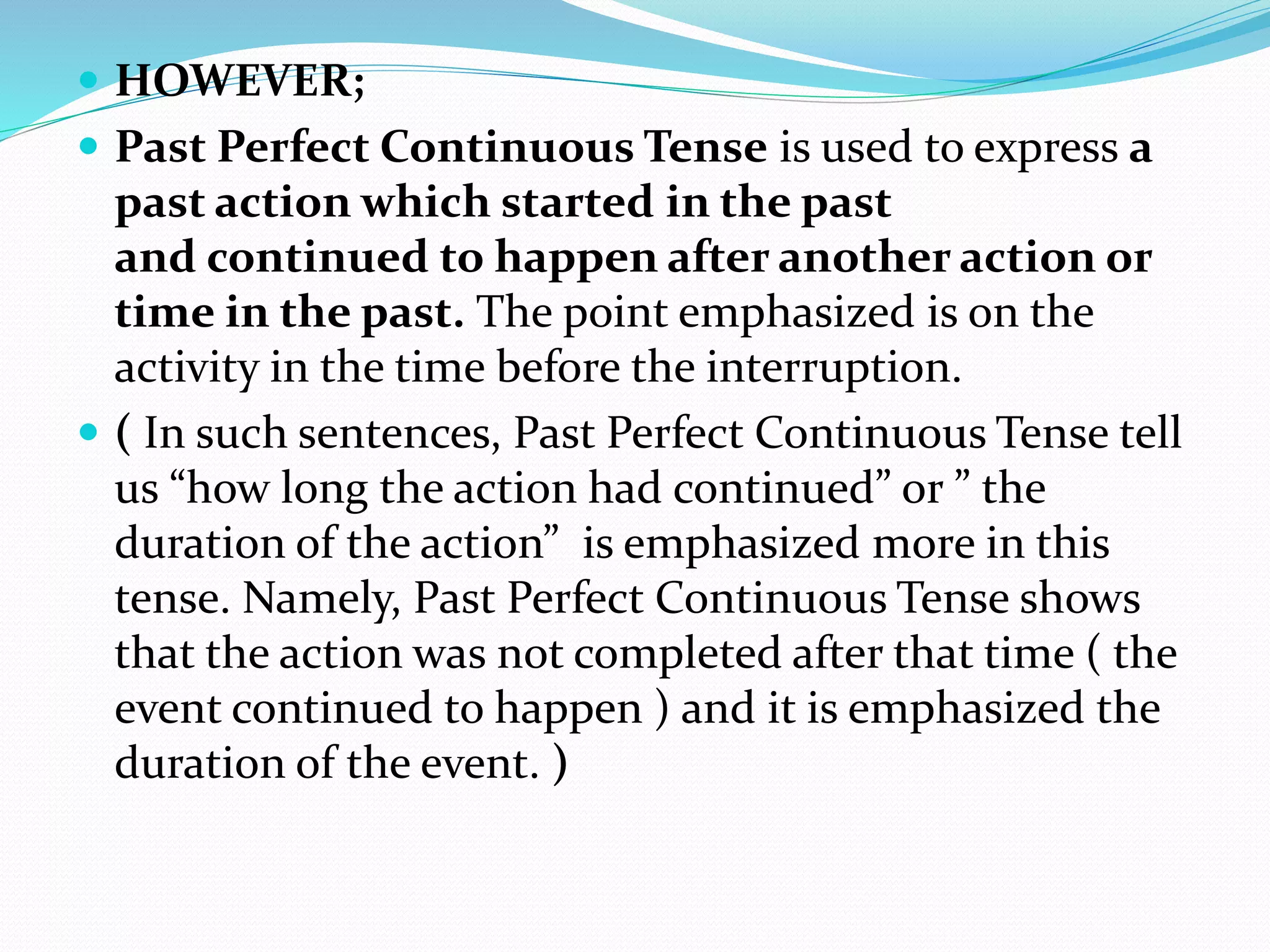 Past continuous tense | PPT