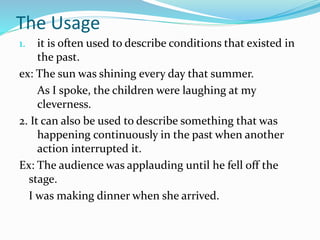 Past continuous tense | PPTX