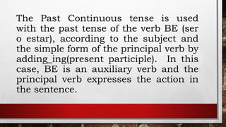 Past continuous tense | PPTX