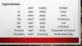 Past continuous tense | PPTX