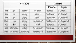 Past continuous tense | PPTX