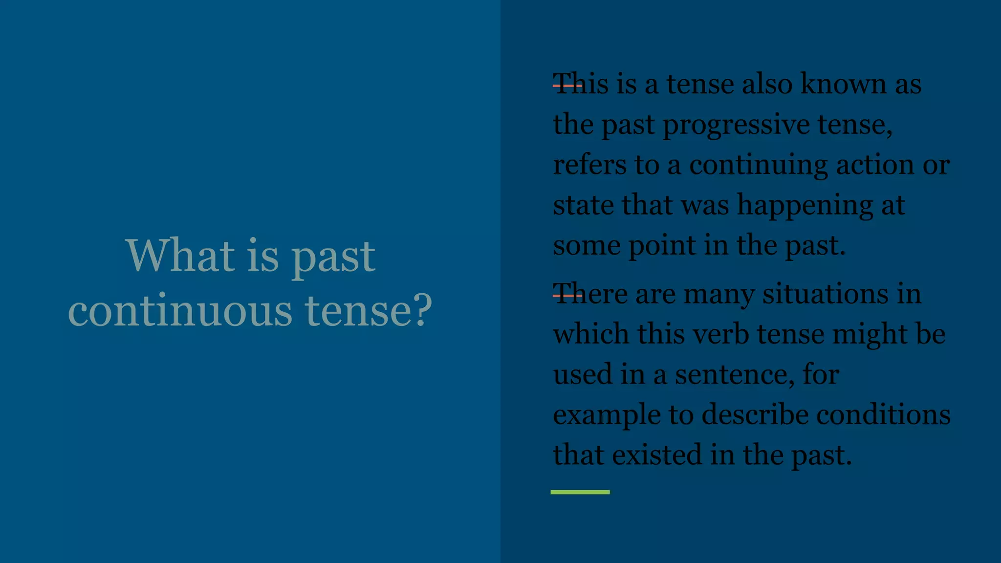 Past continuous tense | PPTX