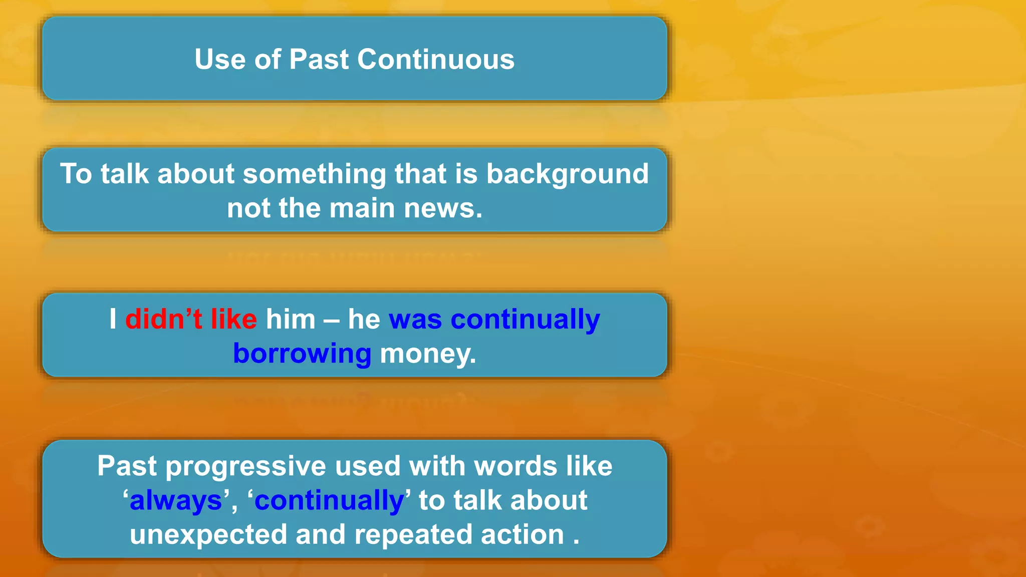 #learningisfun #englishgrammar Tenses | Past Progressive or Continuous ...