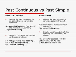 Past continuous vs past simple | PPT