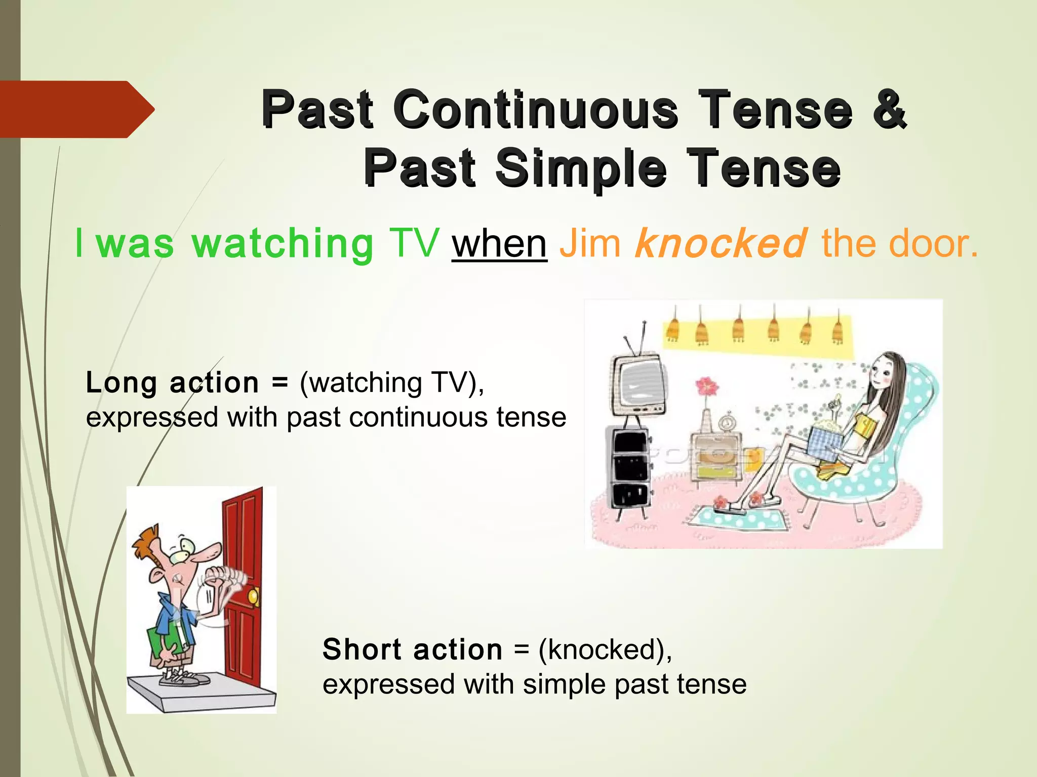Past continuous (when & while) | PPT