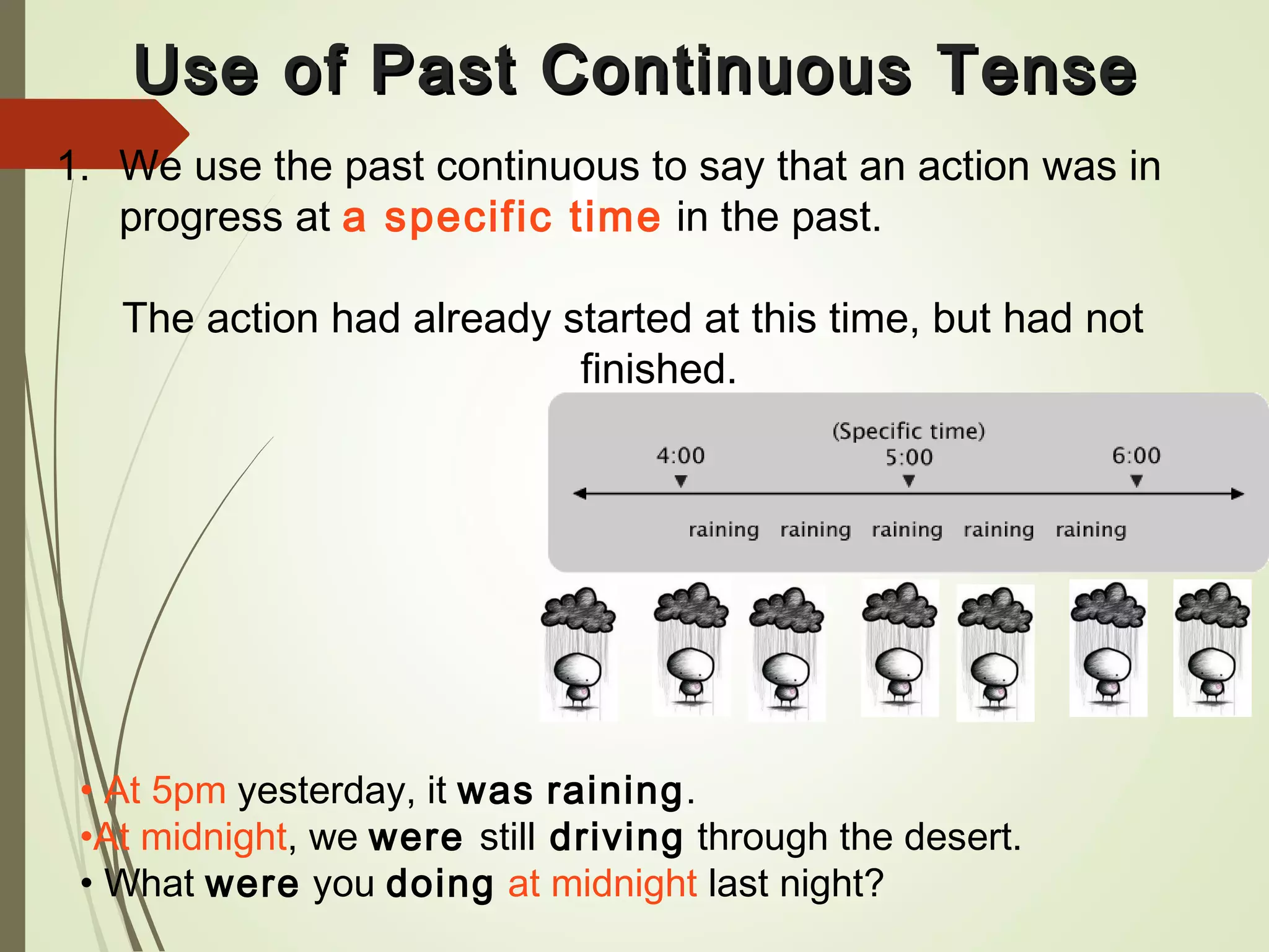 Past continuous (when & while) | PPT