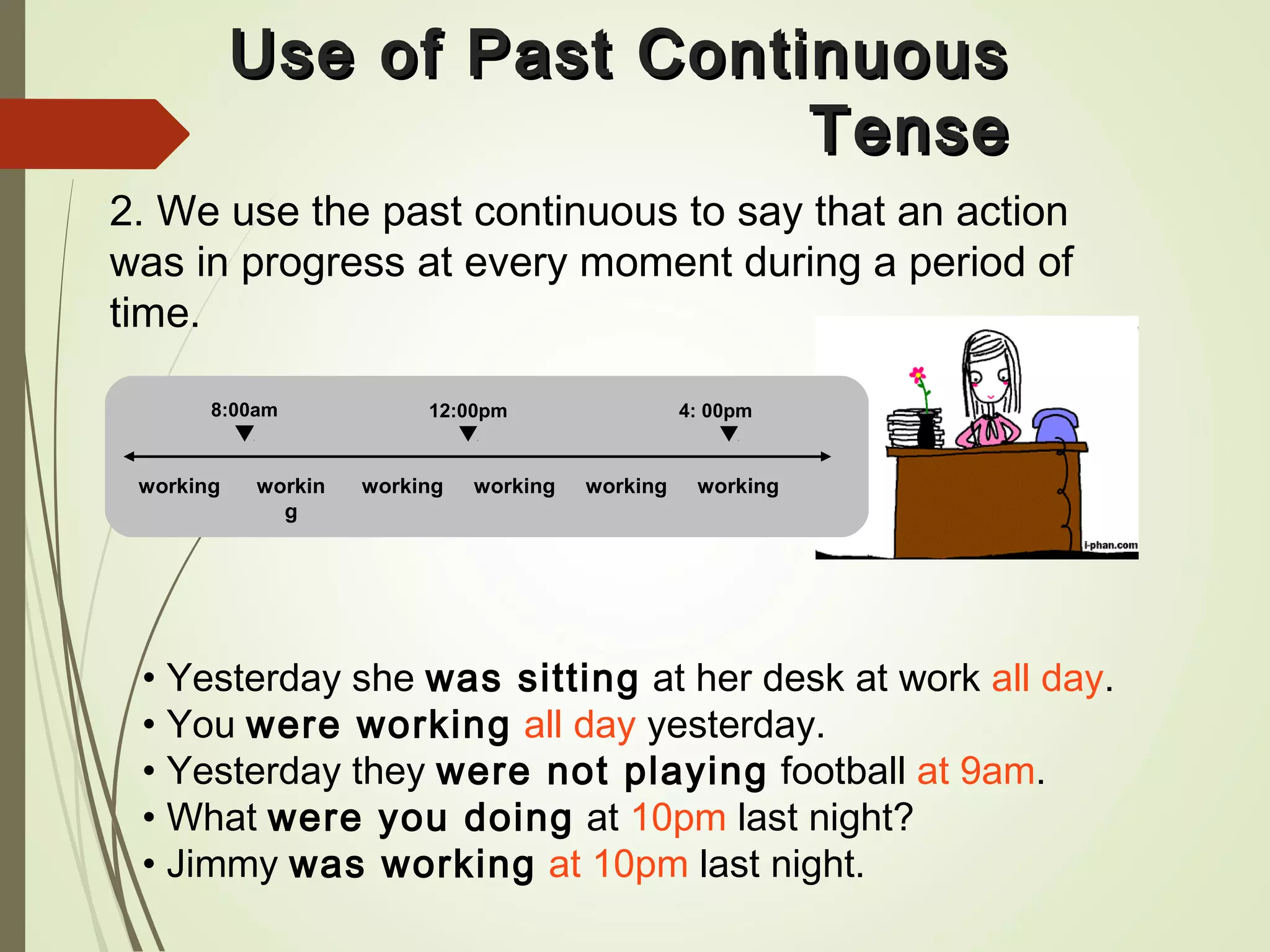 Past continuous (when & while) | PPT