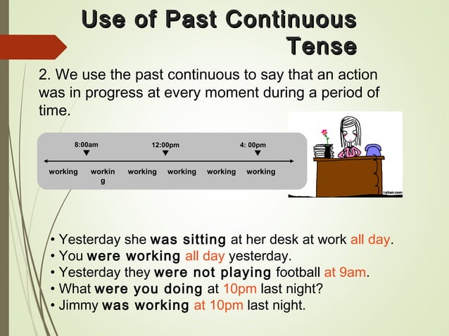 Past continuous (when & while) | PPT