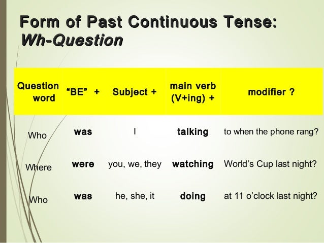 Past Continuous when While past-continuous-when-while