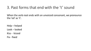 Past ed pronunciation | PPT