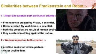 Comparison Between Frankenstein and Robot Movie | PPTX