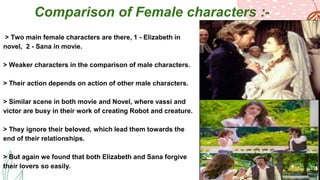 Comparison Between Frankenstein and Robot Movie | PPTX