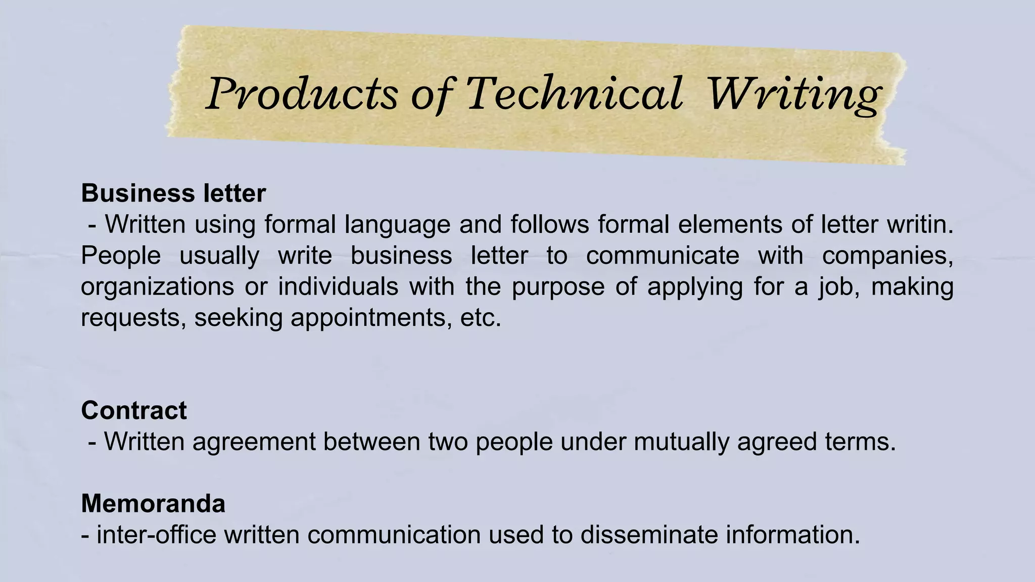 Introduction to Technical Writing | PPTX