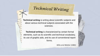 Introduction to Technical Writing | PPTX