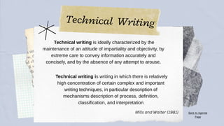 Introduction to Technical Writing | PPTX