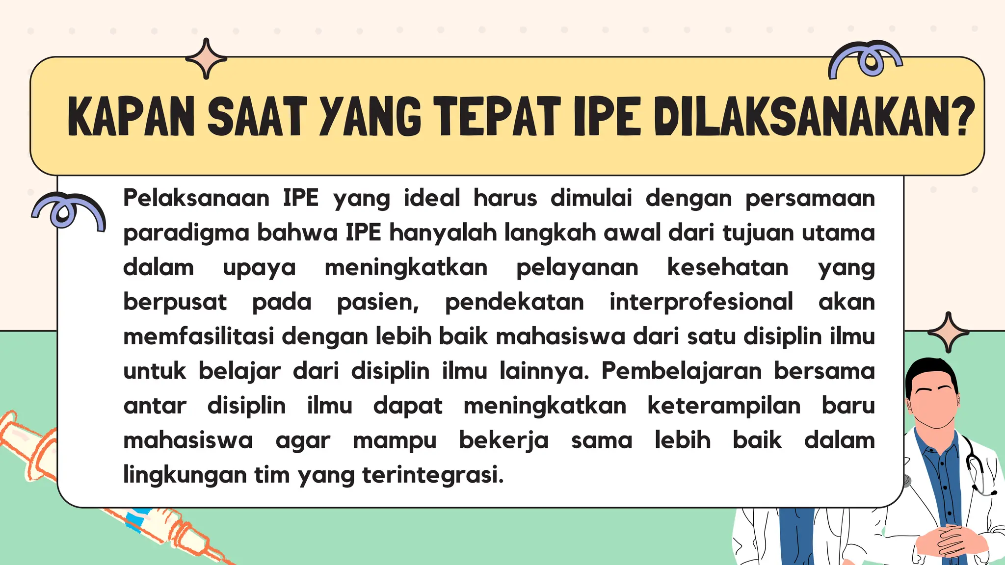 PPT IPE (Interprofessional Education) Jenjang Kuliah | PPT