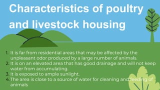 FARM ANIMAL HOUSING, POULTRY AND LIVESTOCK HOUSING | PPTX